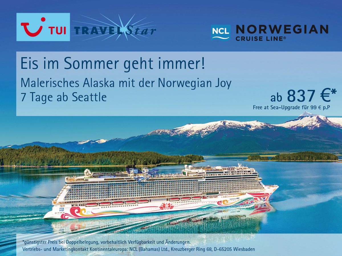 Atemberaubende Alaskakreuzfahrt | Anmeldung NCL Norwegian Joy